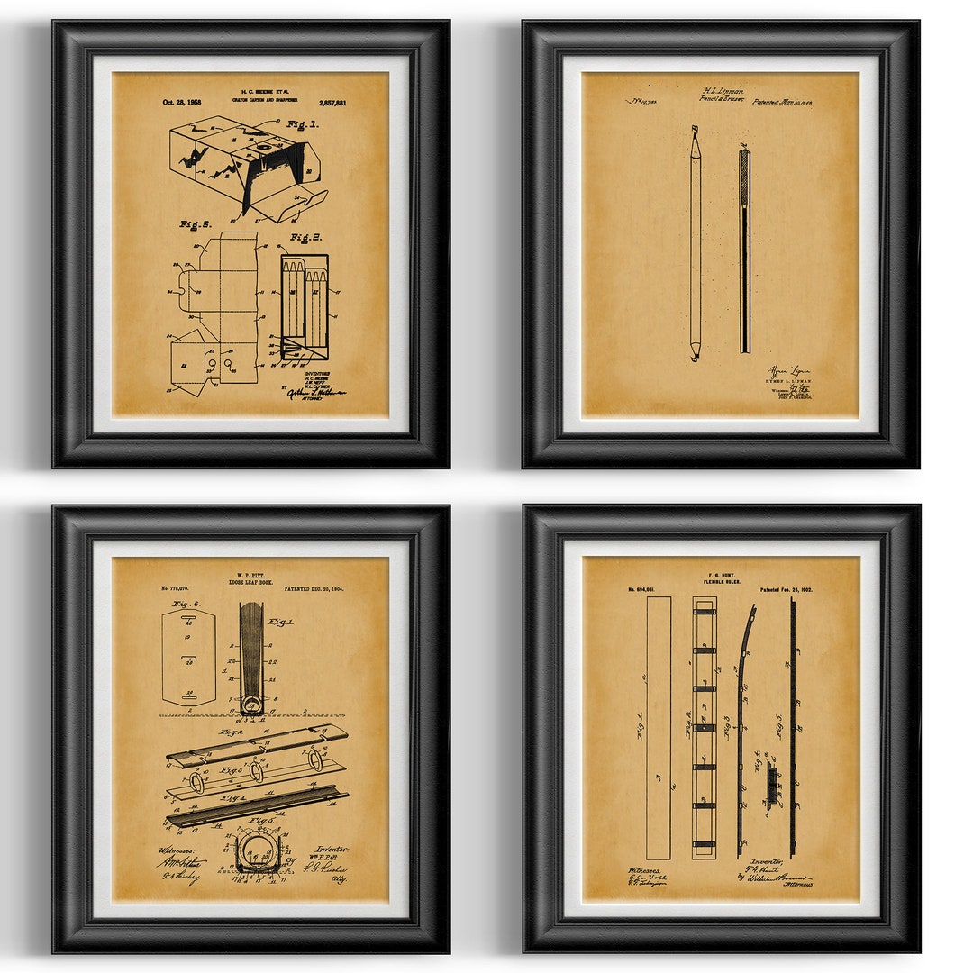 Homeschool Vintage School Poster Back to School Set of 4 - Etsy