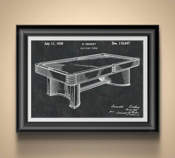 Billiard Table With Unique Wall Design