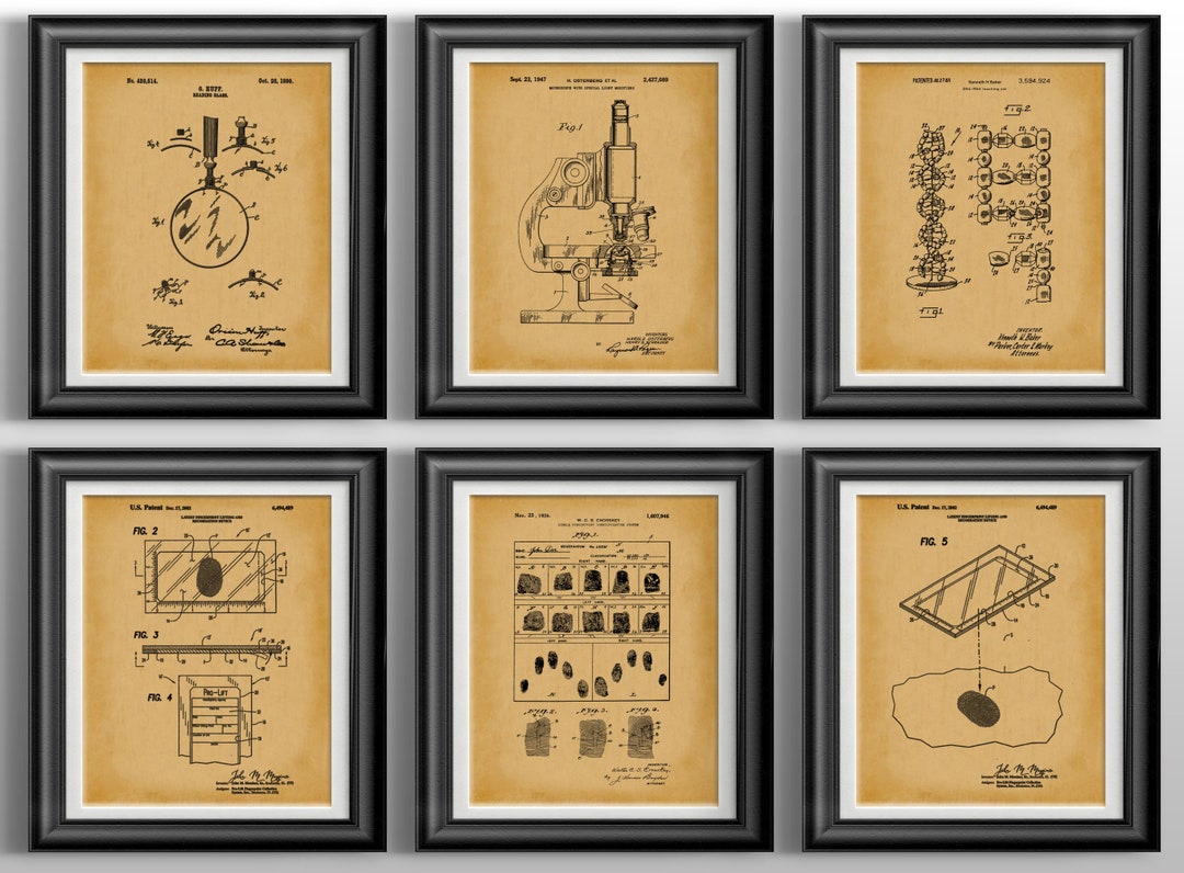 CSI True Crime Forensic Art Criminologist Magnifying Glass Fingerprint ...