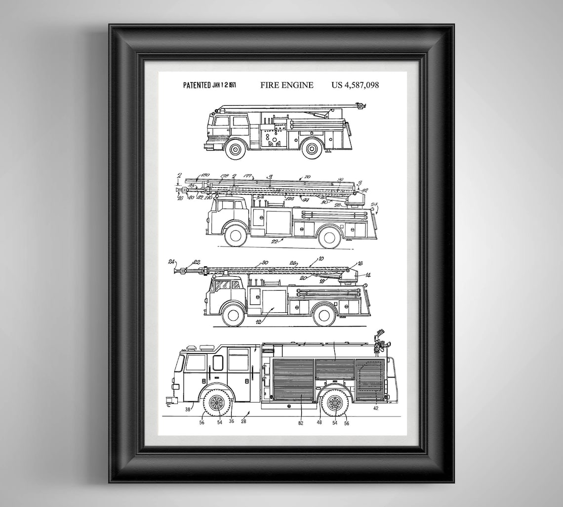 Firefighter Gift for Him Firefighter Decor Fireman Gifts Fire | Etsy