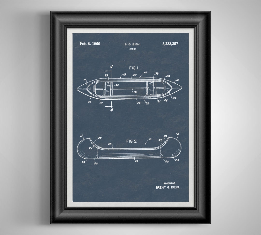 Boundary Waters Canoe Art National Park Art Canoe Print Fishing Print ...