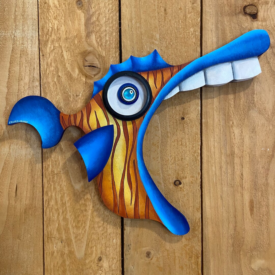 O. Penweid: Wood Fish Art, Repurposed Art, Recycled Art, Beach House ...