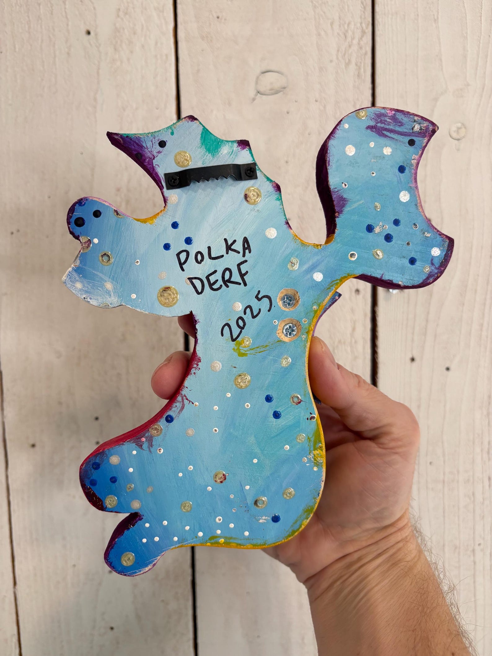 Whimsical Wooden Fish Art: Polka Derf. Handmade Polka Dot Wood Ocean ...