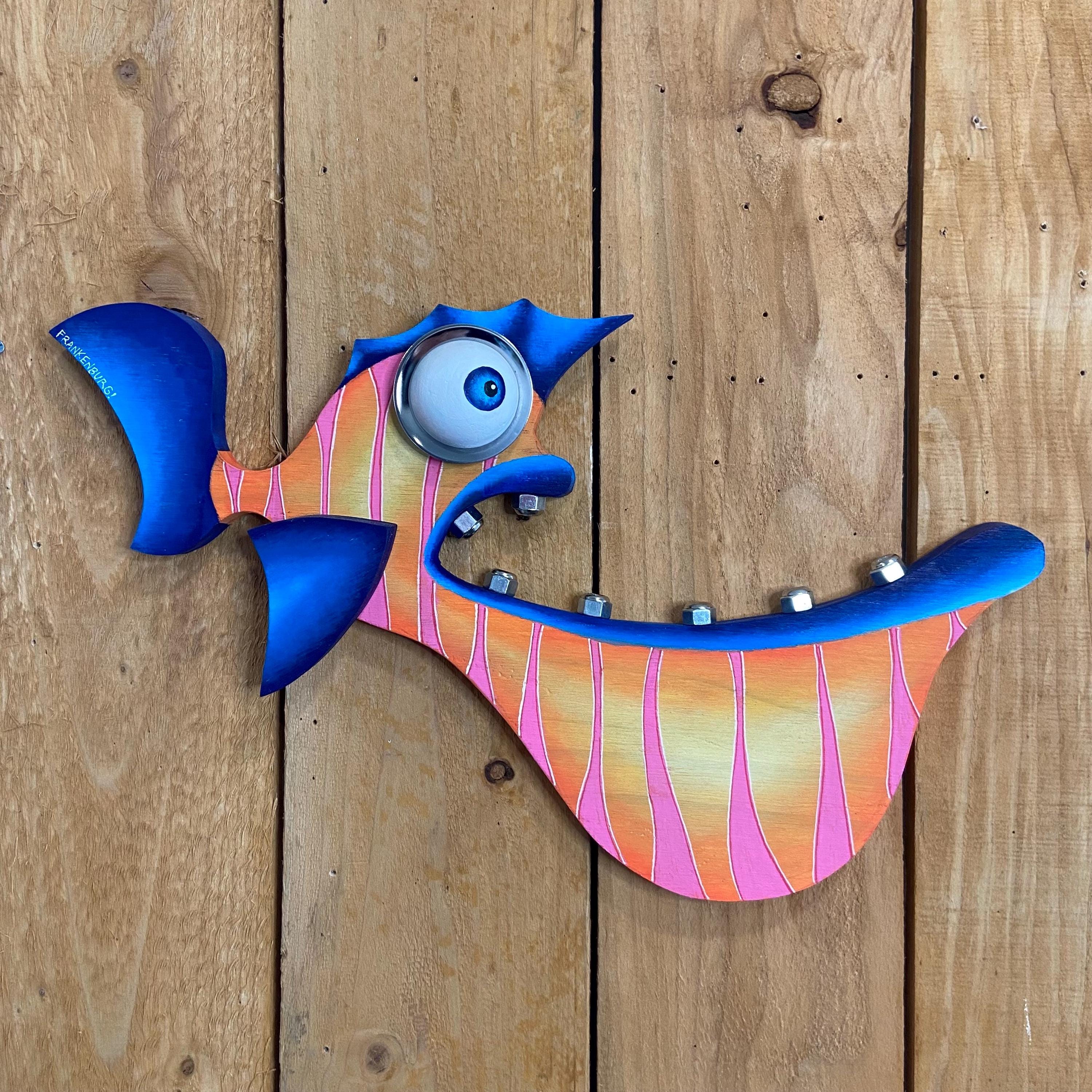 Phranklin. Funky Fish, Green Fish Art, Pufferfish Art, Beach House Art ...