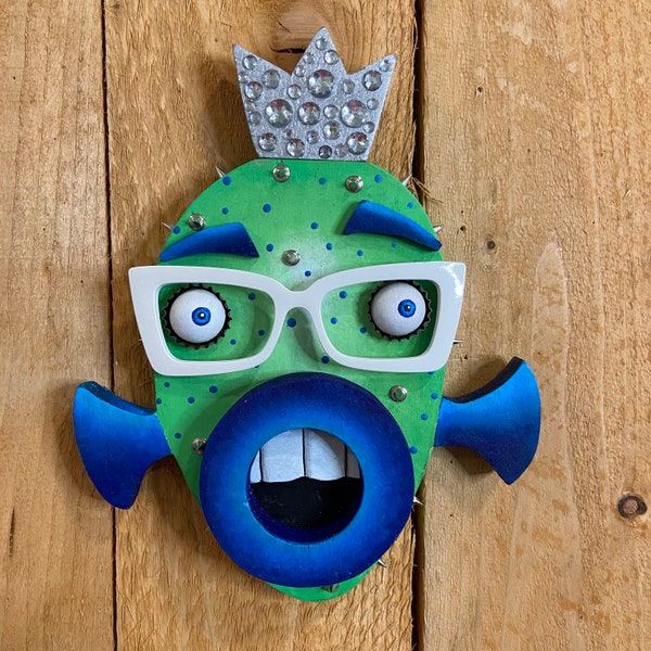 Wooden Pufferfish Wall Art - Etsy