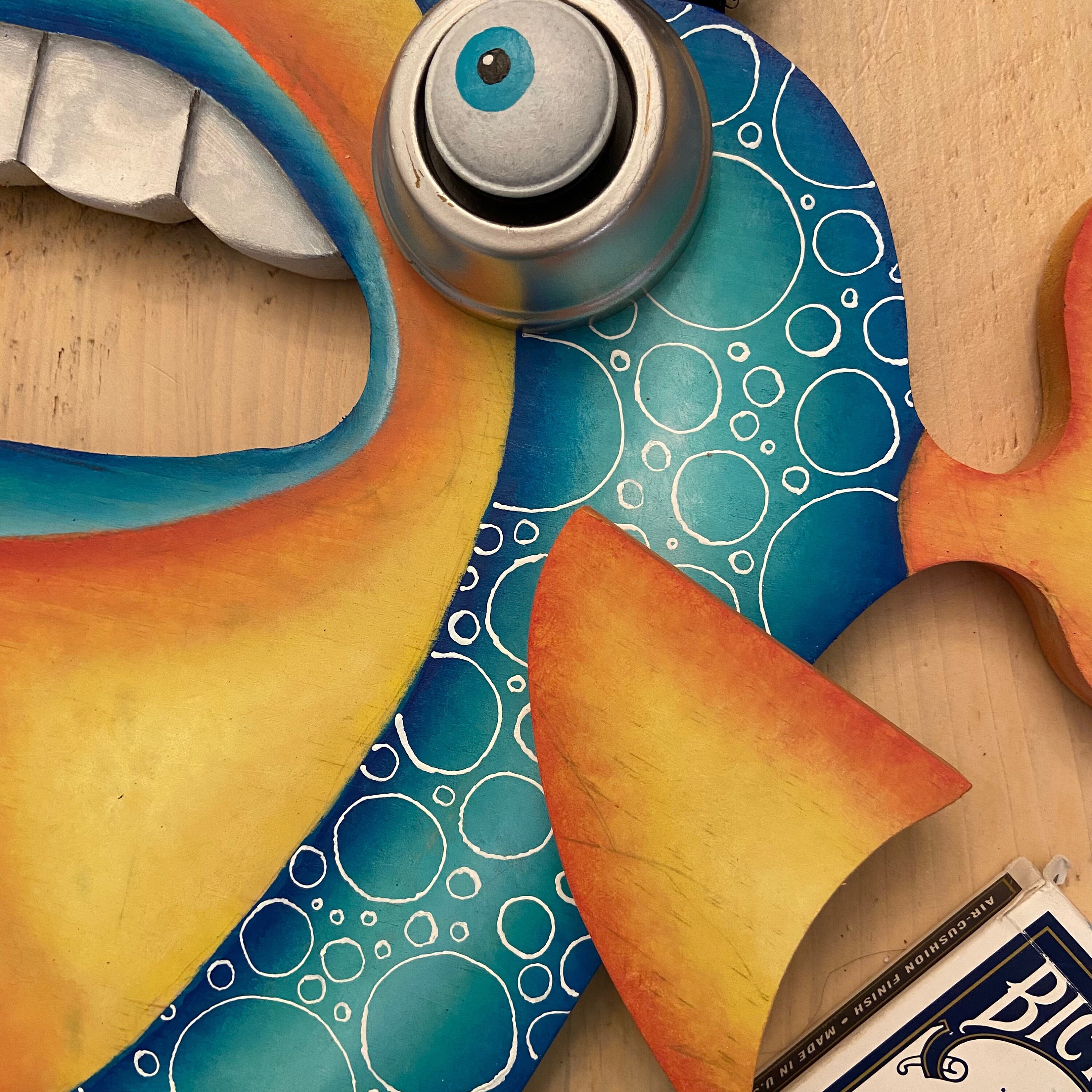 Knobsy: Wood Fish Art, Repurposed Art, Recycled Art, Beach House Art ...