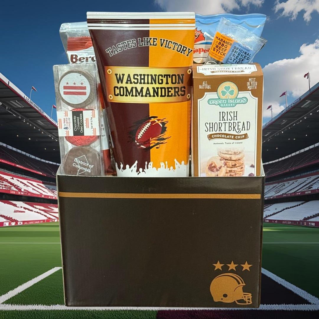 Washington Commanders Snack Blitz Box - Free Shipping - Etsy