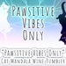 Pawsitive Vibes Only Cat Mandala Wine Tumbler 12oz Stemless Stainless ...