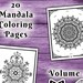 10 Sacred Geometry Inspired Coloring Pages Volume 1 Zen Coloring Bundle ...