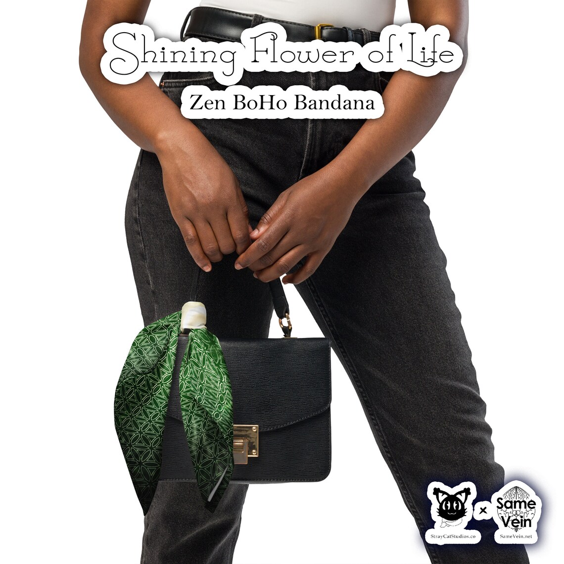 Shining Flower of Life Zen Boho Bandana Sacred Geometry Mandala Art Pet ...