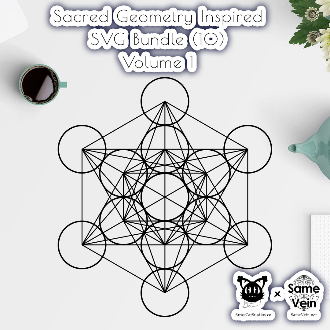 Sacred Geometry SVG Bundle • 10 SVG Files • V. 1 • Mandala Cricut ...