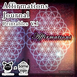 Affirmations Journal Printable Pages Volume 1 Daily Check-in for Mental ...