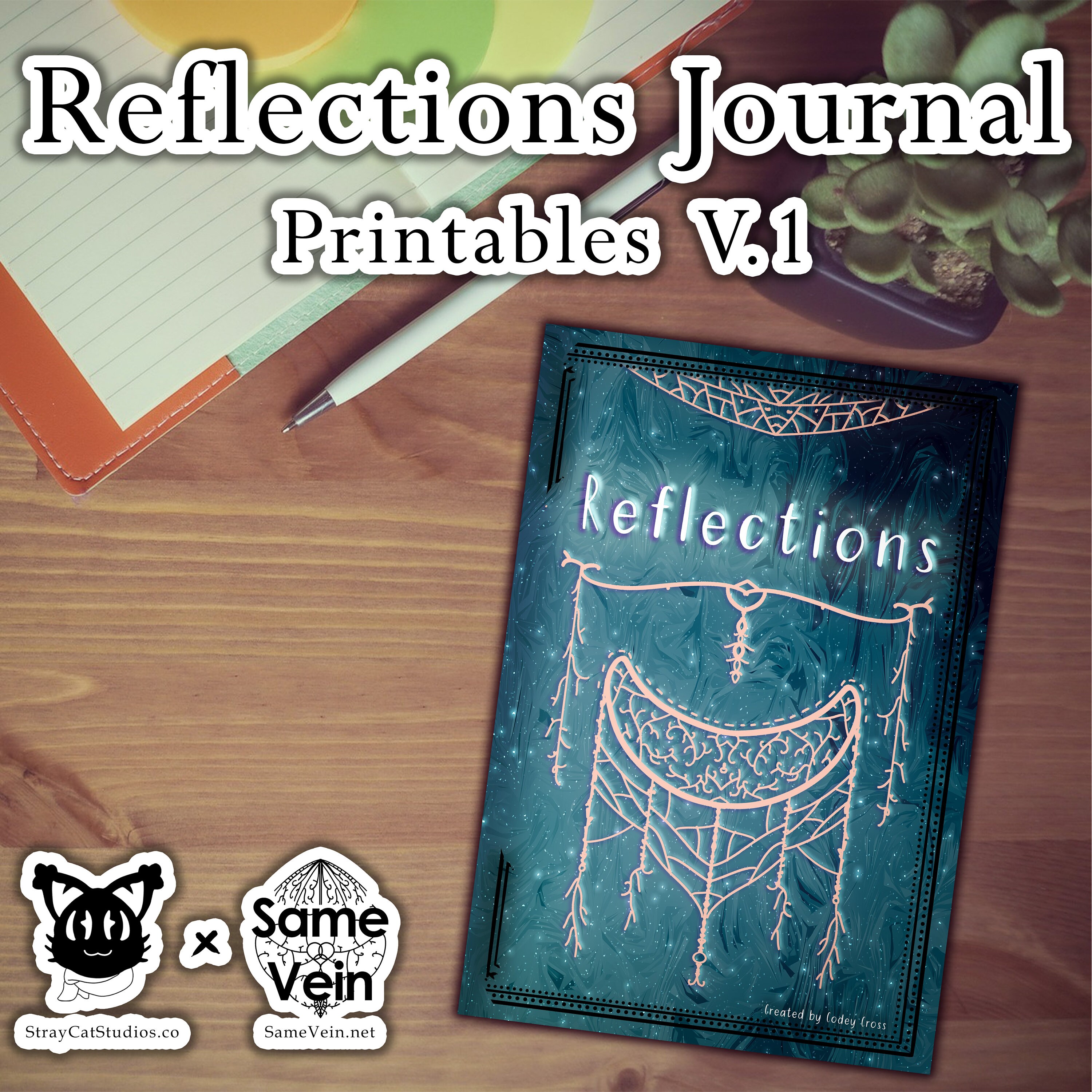 Reflections Journal Printable Pages Volume 1 Daily Check-in for Mental ...