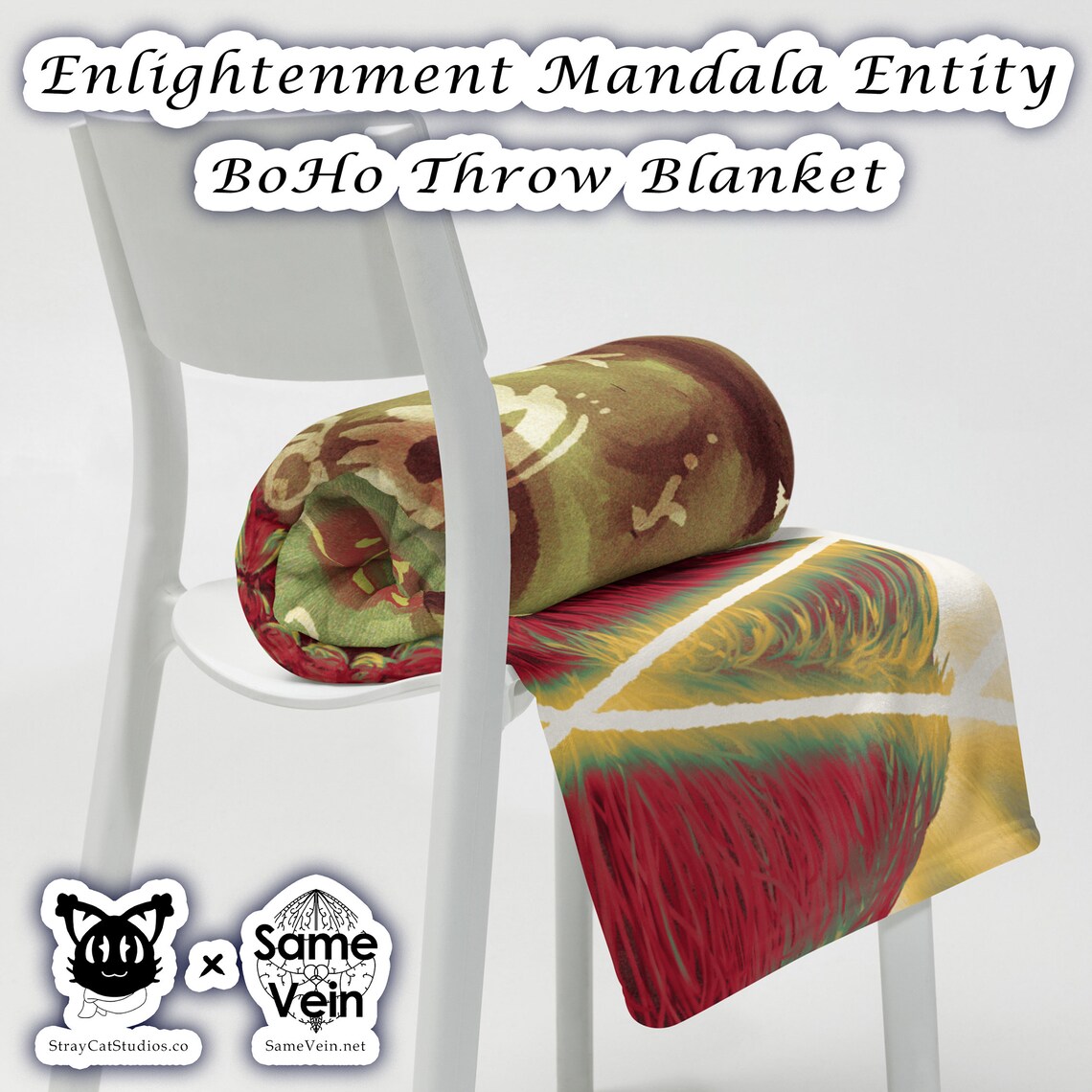 Enlightenment Mandala Entity Boho Throw Blanket 50x60 - Etsy