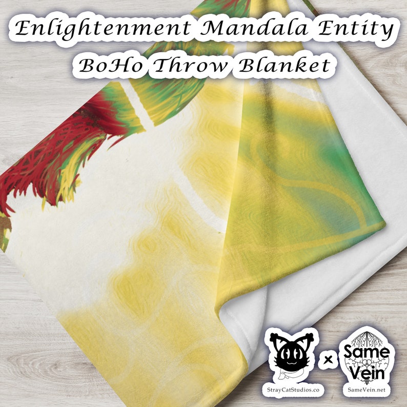 Enlightenment Mandala Entity Boho Throw Blanket 50x60 - Etsy