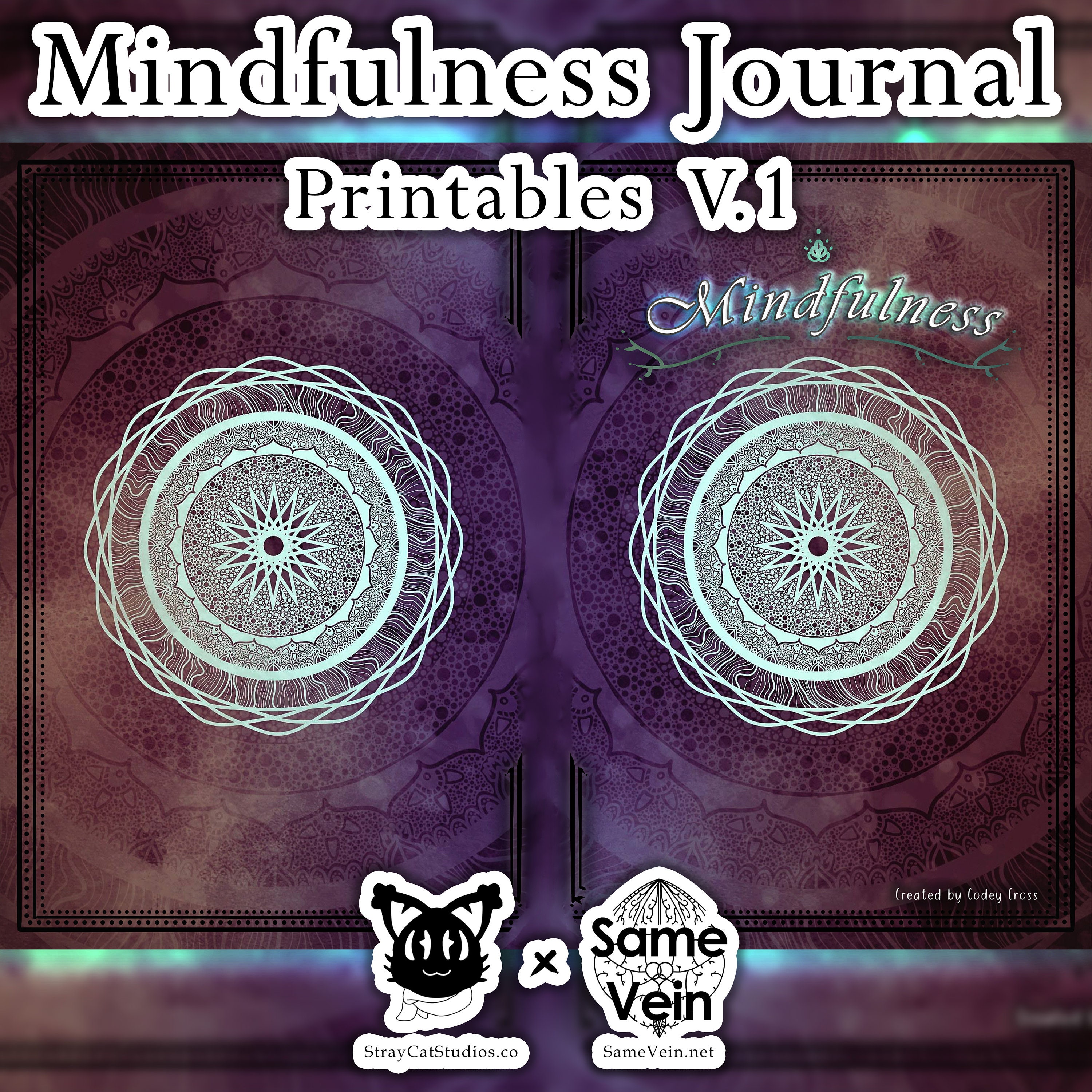 Mindfulness Journal Printable Pages Volume 1 Daily Check-in for Mental ...