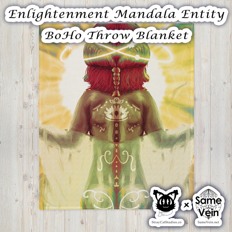 Enlightenment Mandala Entity Boho Throw Blanket 50x60 - Etsy
