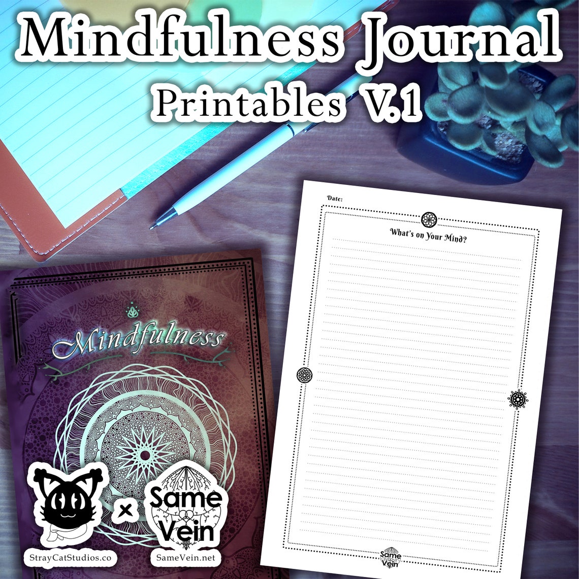 Mindfulness Journal Printable Pages Volume 1 Daily - Etsy