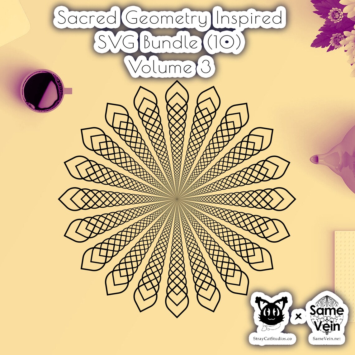 Sacred Geometry SVG Bundle 10 SVG Files V. 3 Mandala - Etsy