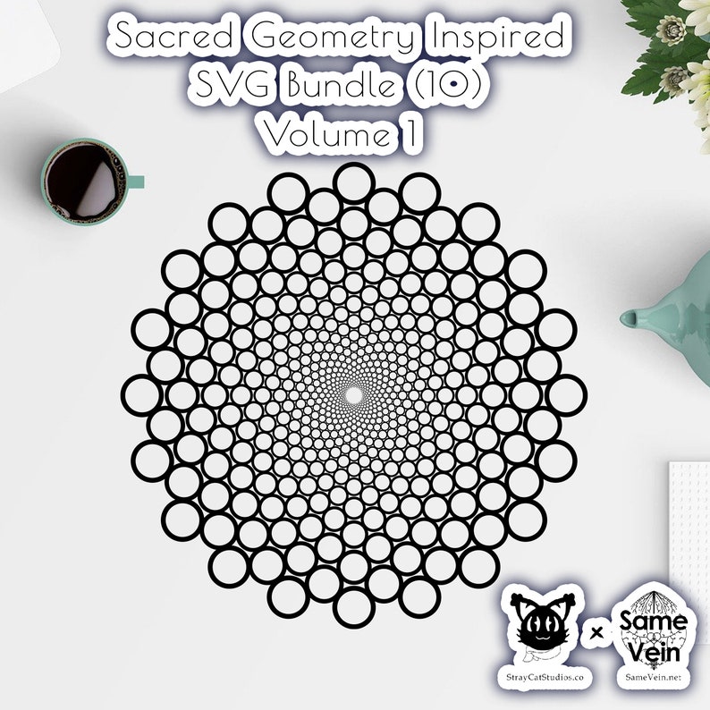 Sacred Geometry SVG Bundle 10 SVG Files V. 1 Mandala - Etsy