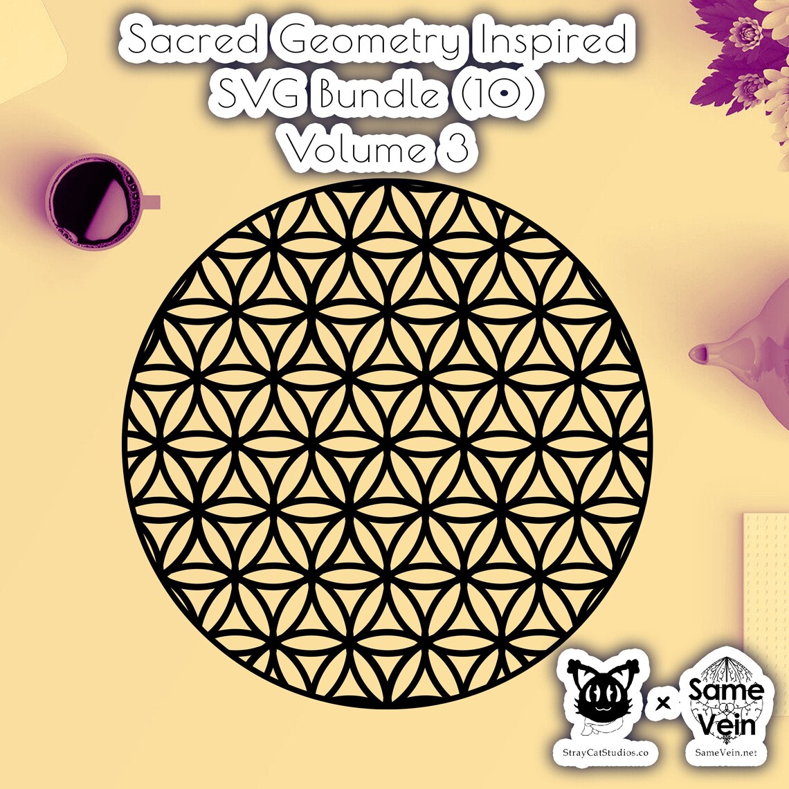Sacred Geometry SVG Bundle 10 SVG Files V. 3 Mandala - Etsy