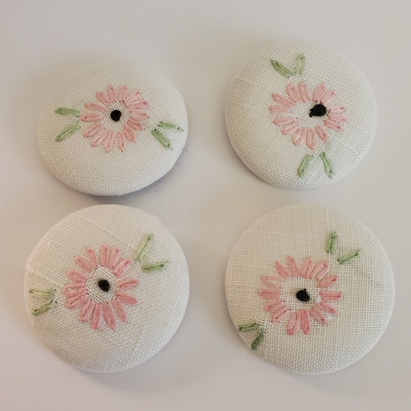 Embroidered Buttons - Etsy