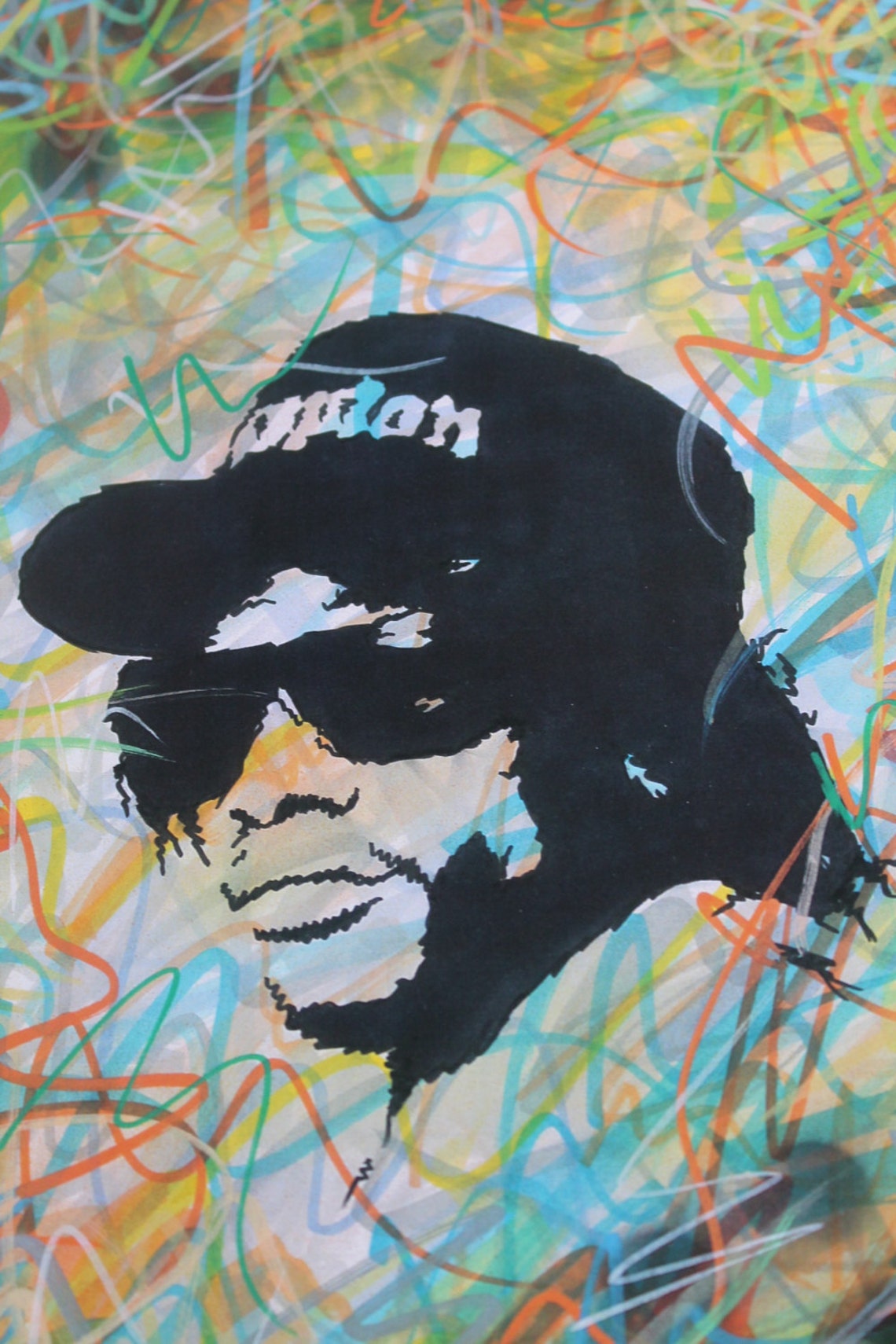 Eazy E NWA Graffiti Stencil Pop Art Style Print Hip Hop Rap | Etsy