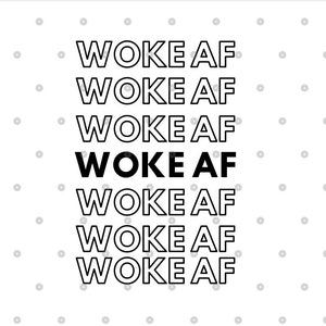 Woke AF Spiritual Svg,woke Meditation Svg, Spiritual Gangster Svg ...