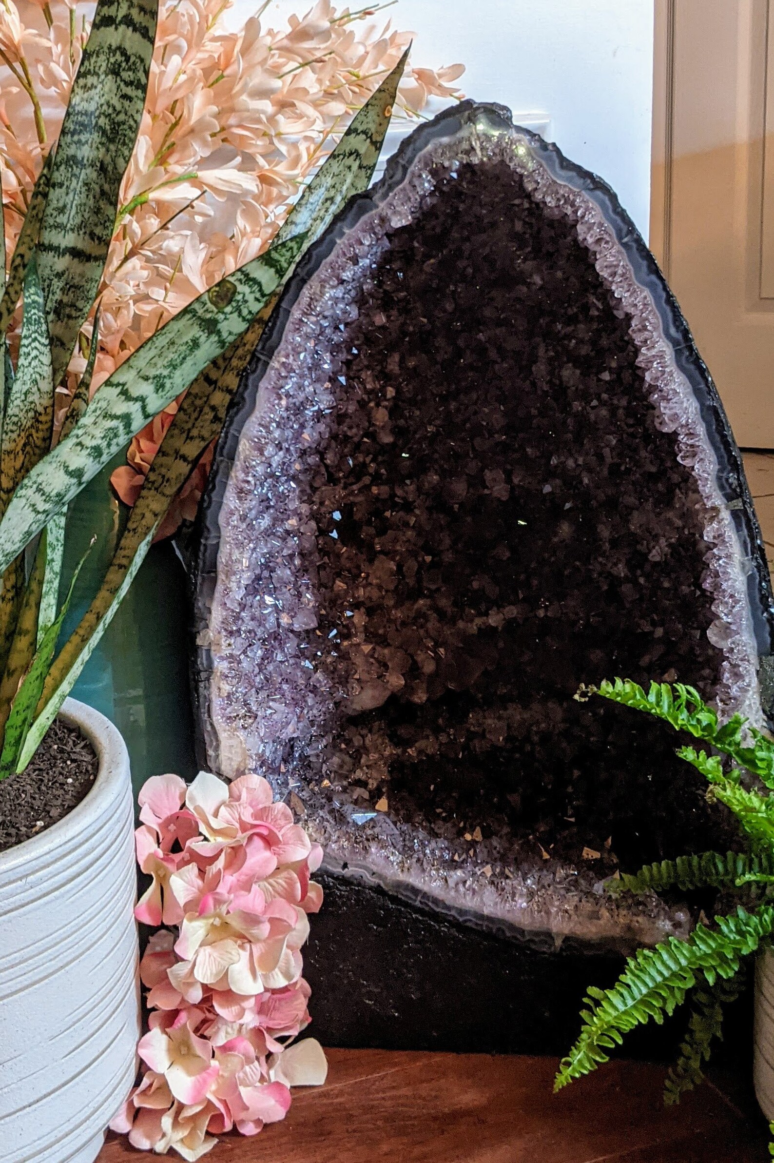 HUGE Amethyst Cathedral Geode Amethyst Base Clusters Crystal Quartz ...