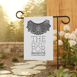 Notorious RBG Flag Womens Rights Flag Pro Choice Garden Flag Feminist ...