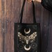 Mystical Tote Bag Witchy Aesthetic Moth Tote Mystical Moon Tote Bag ...