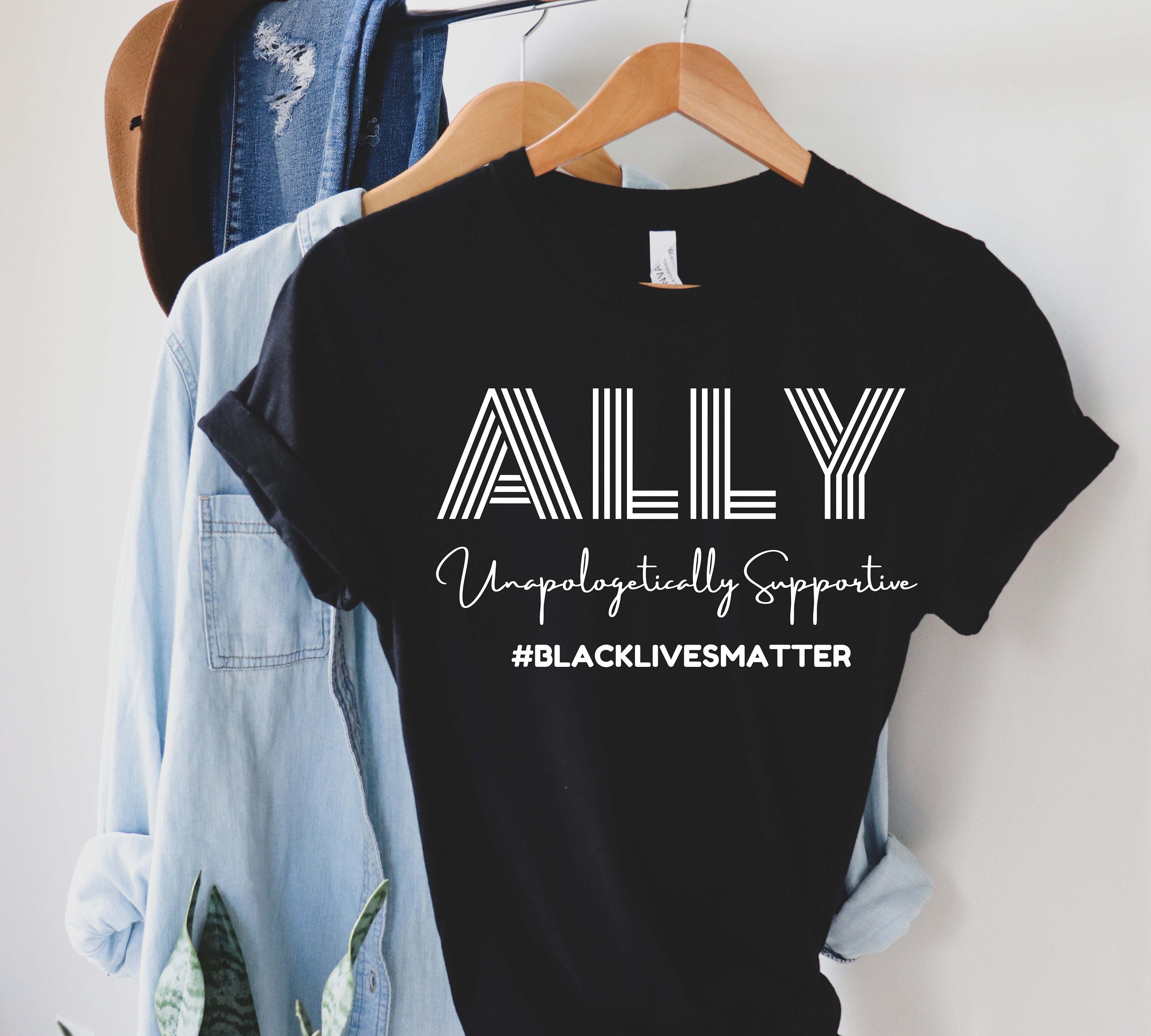 Black Lives Matter Ally Shirt /I Stand Shirt /Solidarity Shirt | Etsy