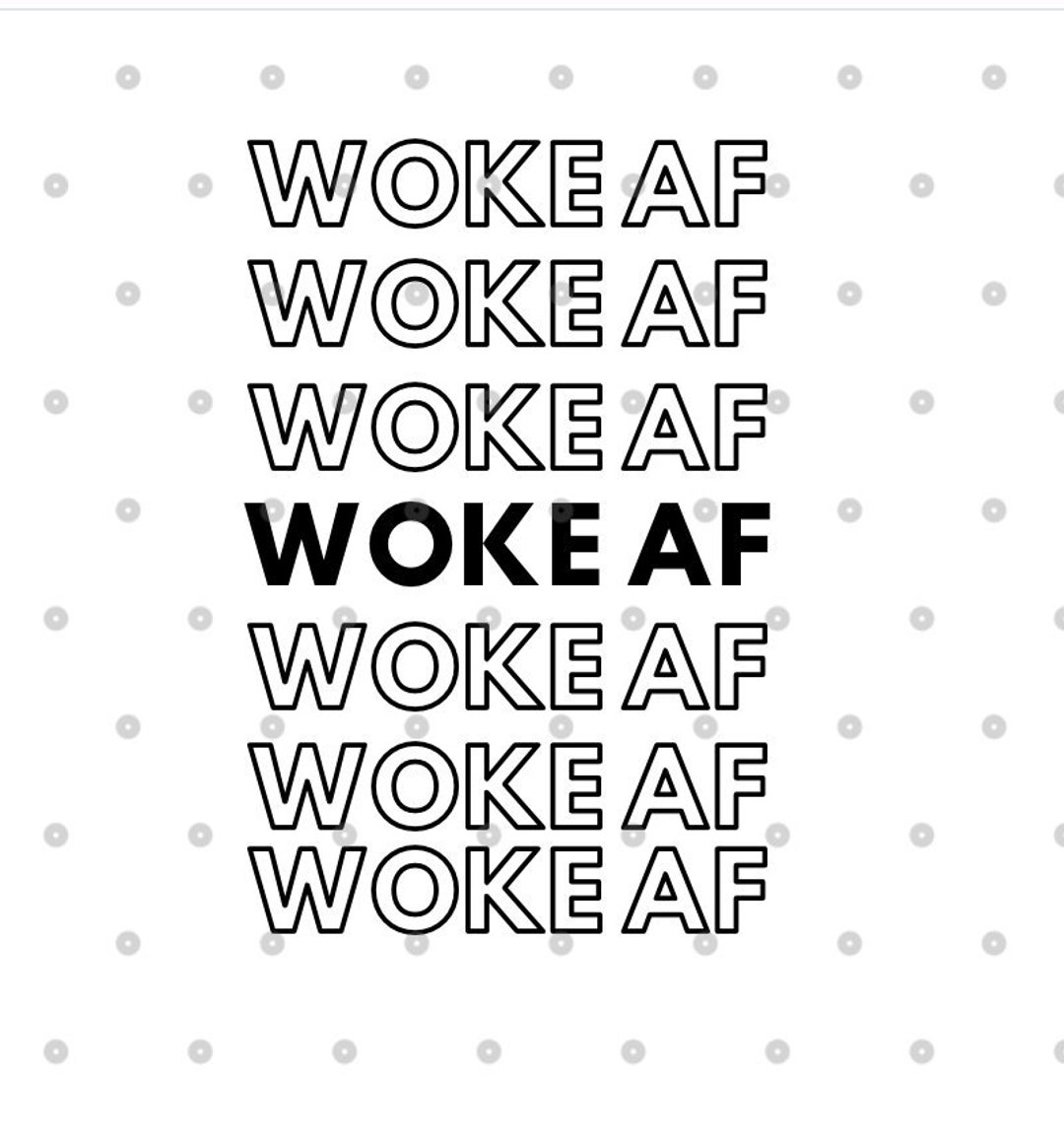 Woke AF Spiritual Svg,woke Meditation Svg, Spiritual Gangster Svg ...