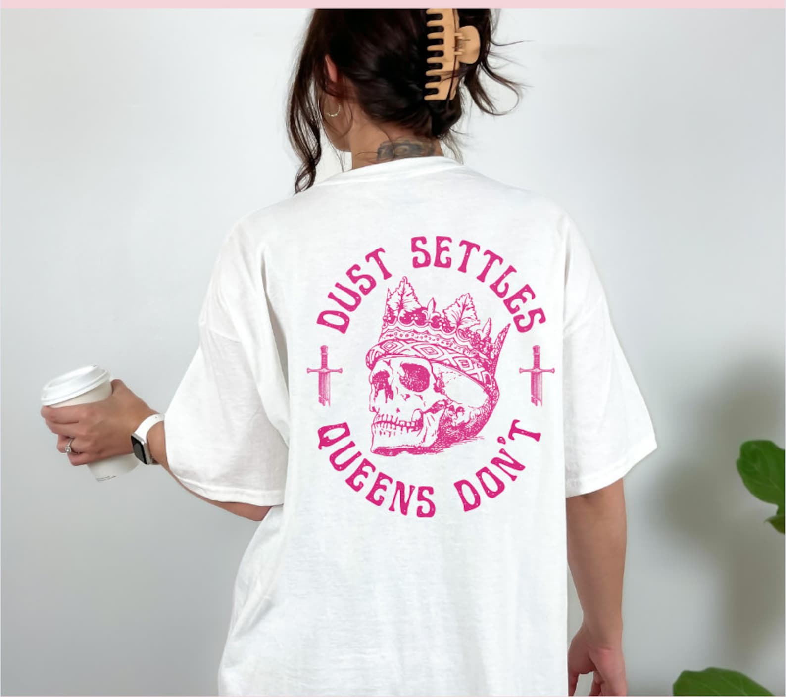 Dust Settles Queens Dont Skeleton Goblincore Shirt Feminist Shirt Alt ...