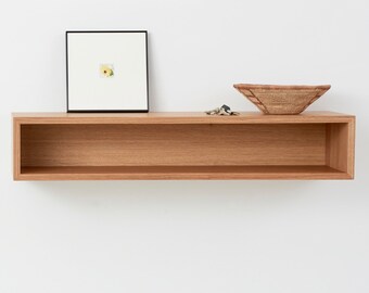 Floating Entryway Console Table Built in Solid Hard Maple | Etsy