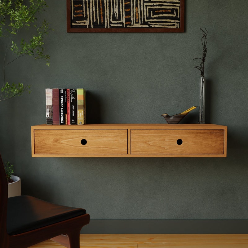Floating Desk With Drawer - Etsy