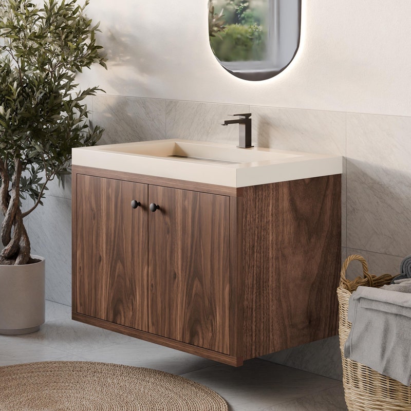 Walnut Vanity - Etsy