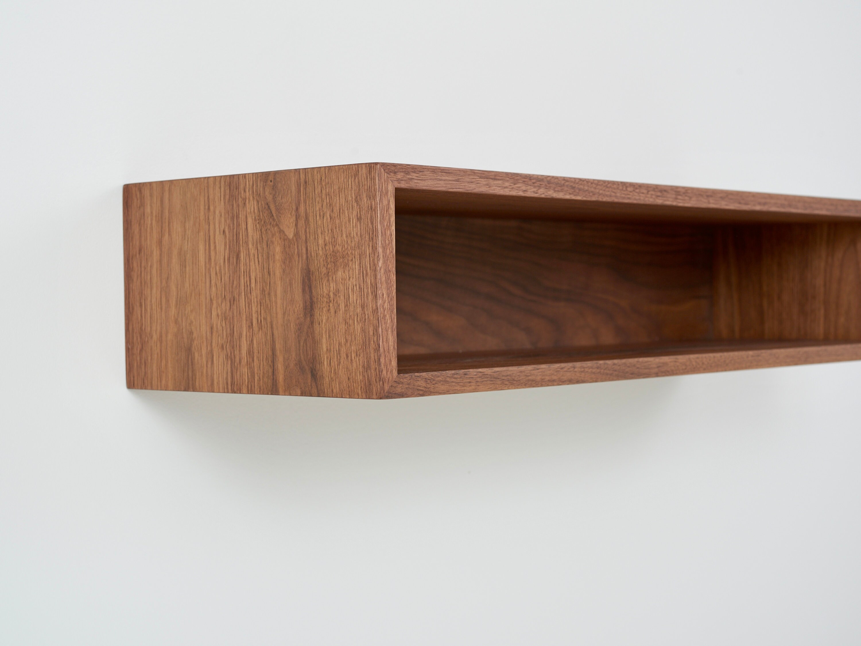 Floating Entryway Console Table Built in Solid American Black - Etsy Canada