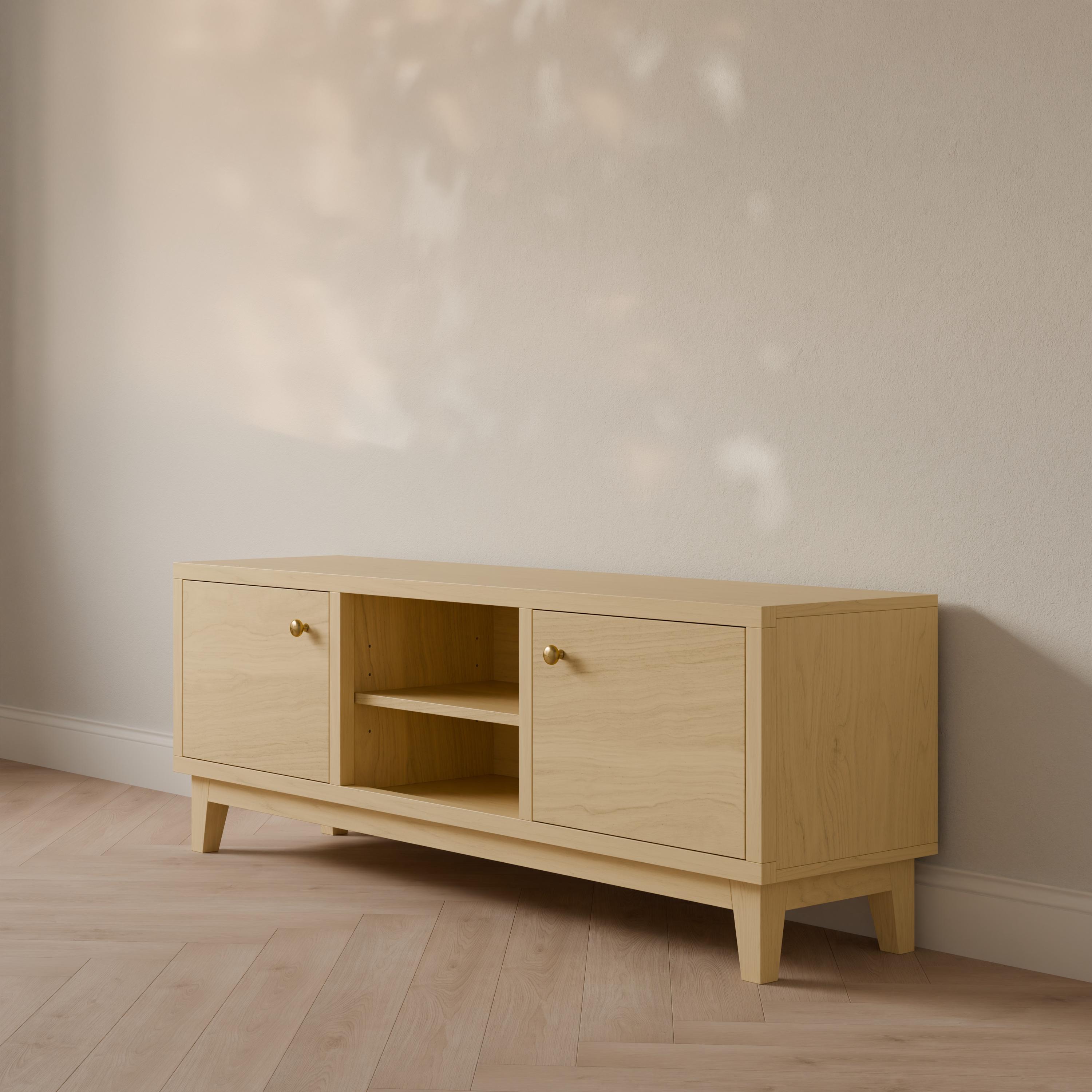 Maple Media Cabinet W/ Soft-close Doors - Etsy