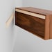 Solid Walnut Floating Display Case, Shelf Bookcase - Etsy Australia