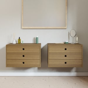 White Oak Floating Dresser - Etsy