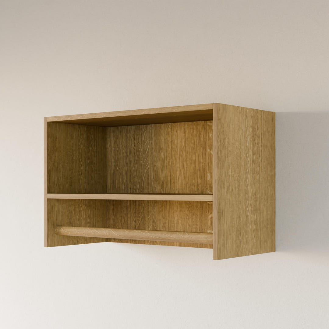 Closet Hanger With Shelf in White Oak - Etsy