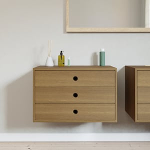 White Oak Floating Dresser - Etsy
