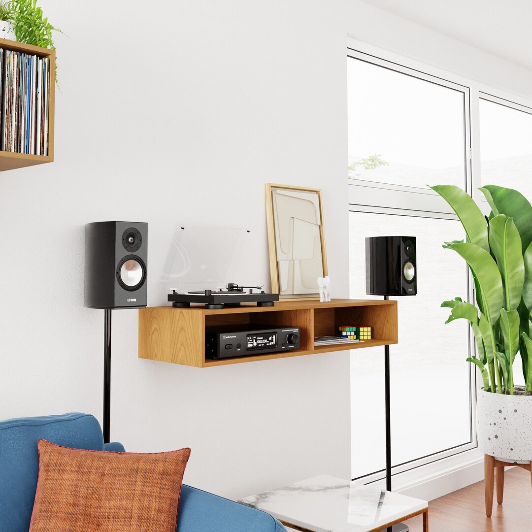 Cherry Stereo Console Table, Mid-century Style XL - Etsy