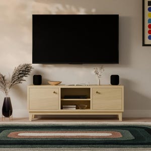 Maple Media Cabinet W/ Soft-close Doors - Etsy