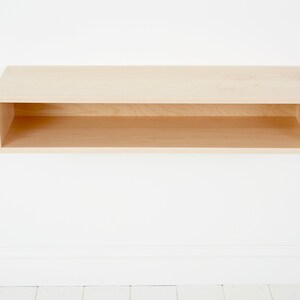 Floating Entryway Console Table Built in Solid Hard Maple - Etsy