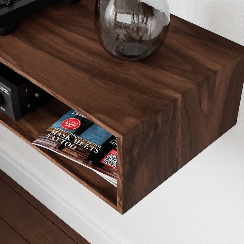 Walnut Stereo Console Table, Mid-century Style - Etsy