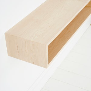 Floating Entryway Console Table Built in Solid Hard Maple - Etsy