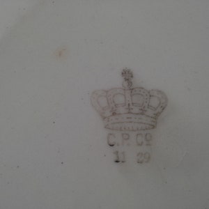 Vintage 1920's Crown Pottery Ironstone Oval Serving Bowl - Etsy