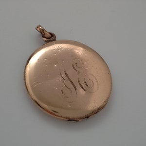 Antique Gold Filled Locket, J E Monogram Initials, Photo of Young Man ...
